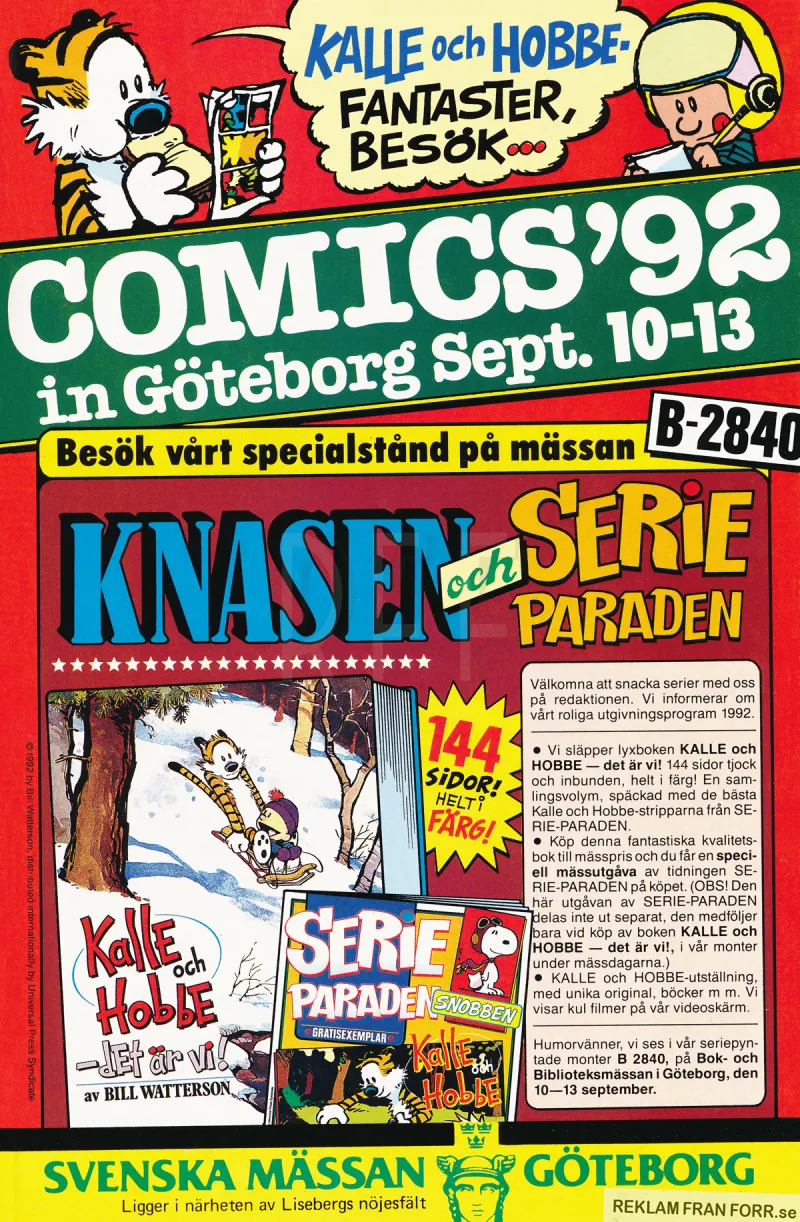 Comics '92 | Serietidningsreklam.se